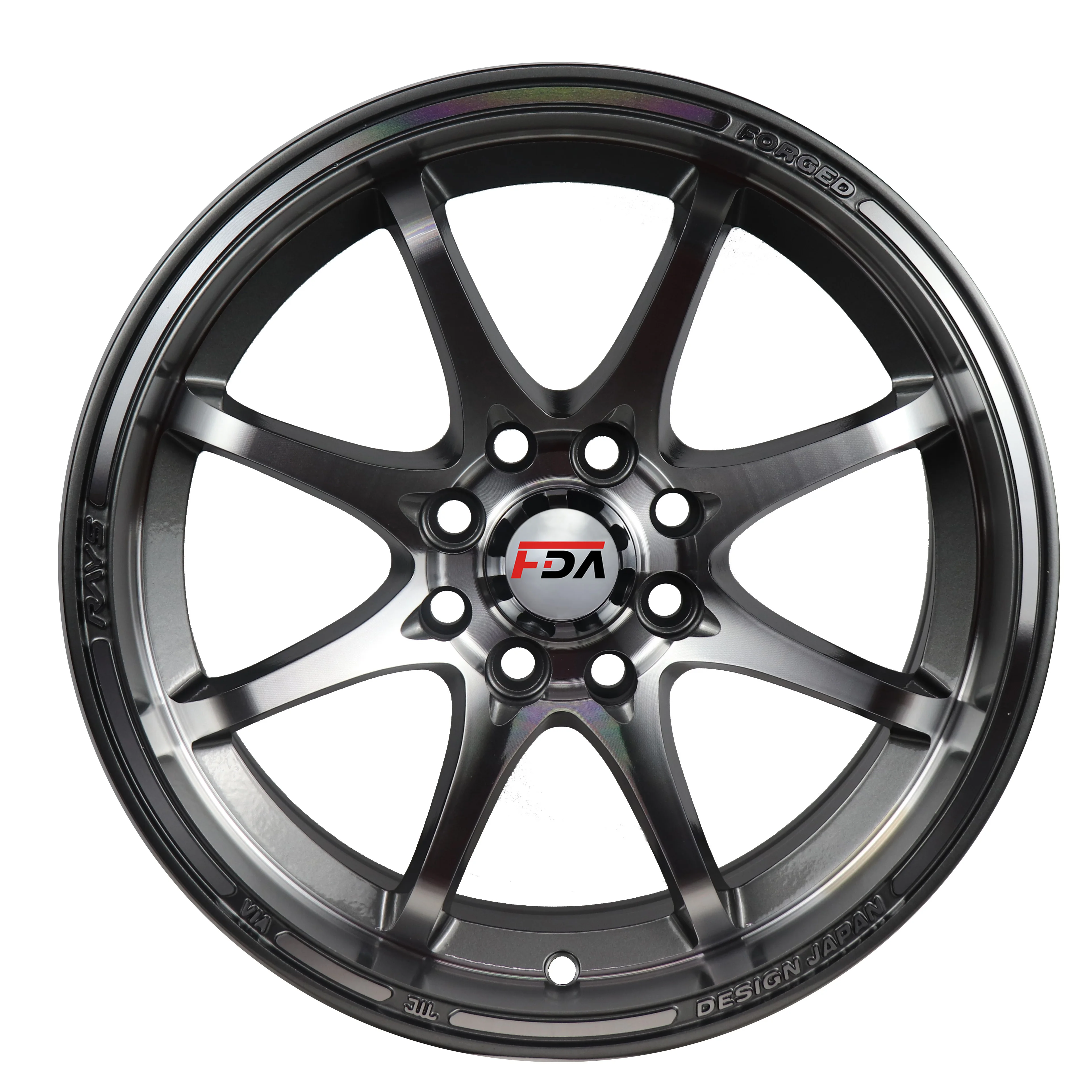 Wholesale Black And Red Rims 15 16 17 Inch 4 Lug 4x100 Wheels 4x114.3 ...