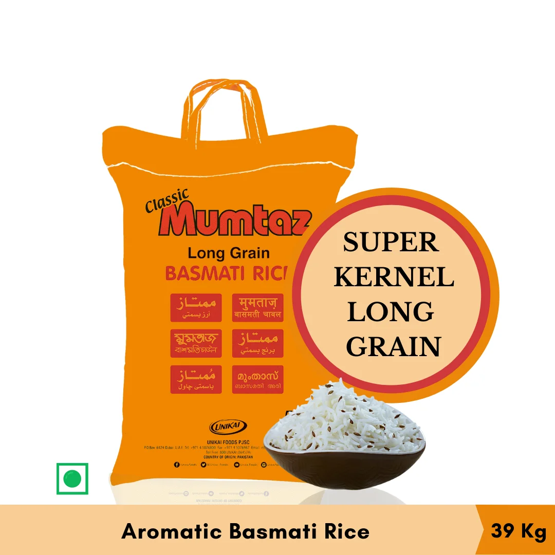 Mumtaz Basmati Rice Long Grain 39kg Premium Quality Great Taste Made In ...