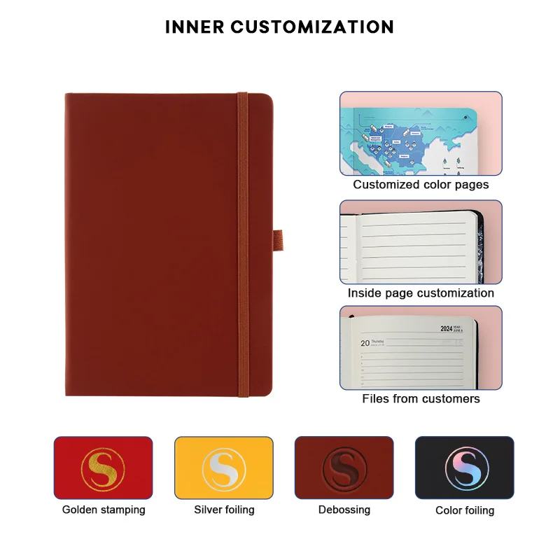 Personalized Logo Notebooks - Custom Printing & Linen Hardcover