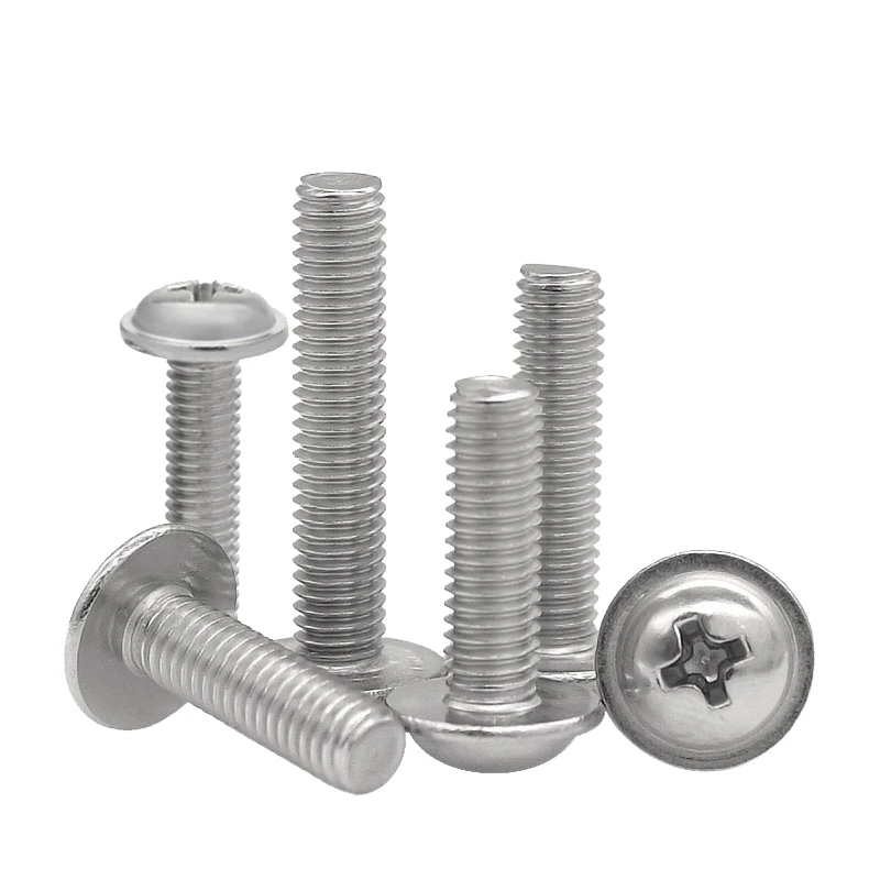 Cross Recessed Wafer Pan Head Machine Screws Din967 Stainless Steel 304 ...