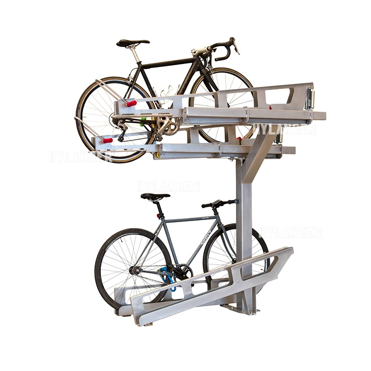 Double Tier Bike Rack Indoor Stackable Bike Storage Stand for Parking ...