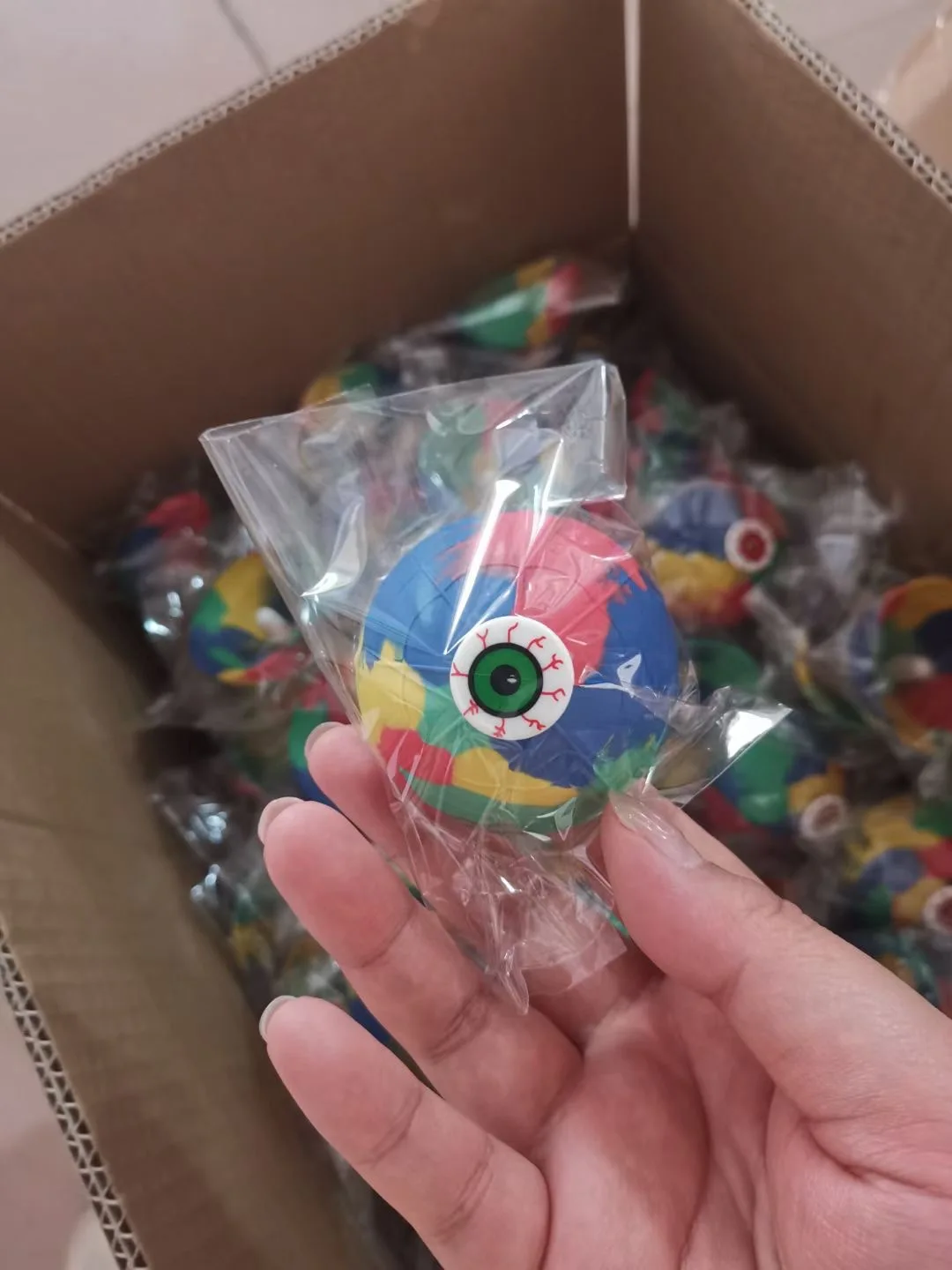 Hop Pops Toys Rubber Bounce Spinning Toy Bowl Spinning Top Jumping Half ...