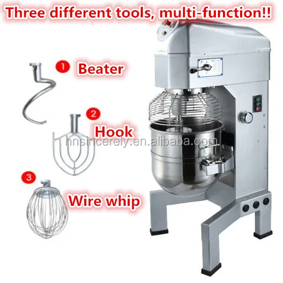 Industrial Pizza Dough Bakery 20l 30l 60l 80l 160l 260l Flour Mixer Machine Spiral Mixer Bread ...