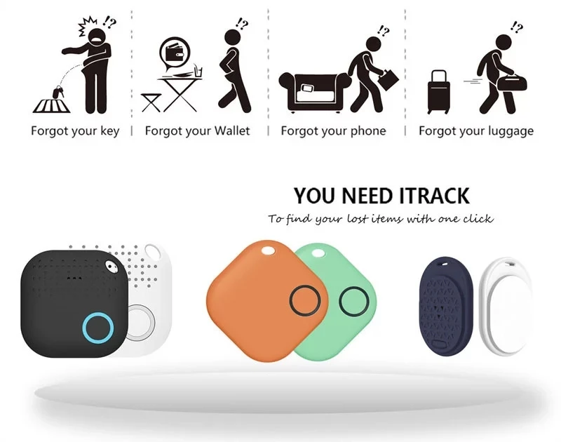 Mini Smart Tracker Gps Key Finder Wireless Tracker Ble Tile Key Chipolo ...