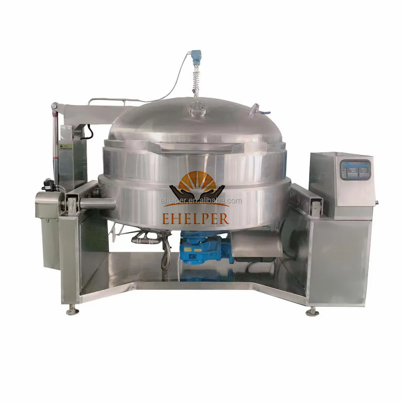 Industrial Jacketed Kettle Automatic Khoya Marmite Jam Making Machine ...