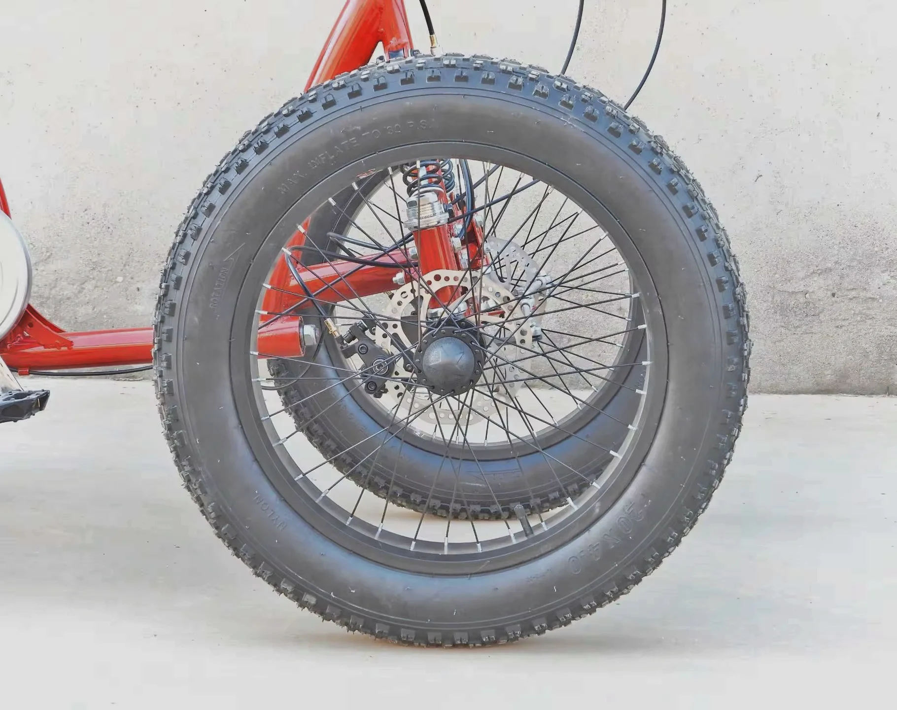 2025 New Model Quad Bike: Off-Road Fat Tire Bike with 20" Wheels and ...
