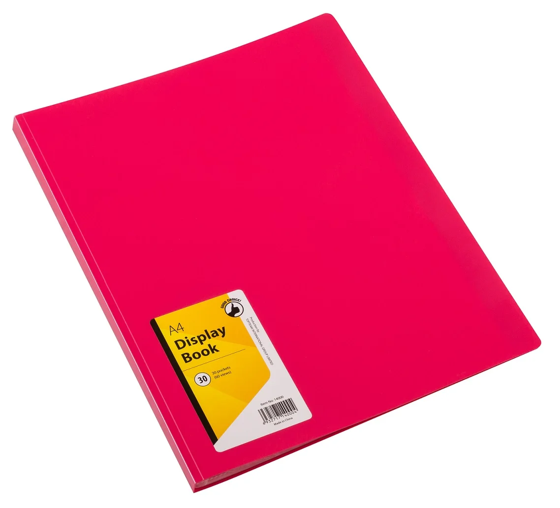 Customized Clear Pockets File A4 Size Pp Plastic Display Book File ...