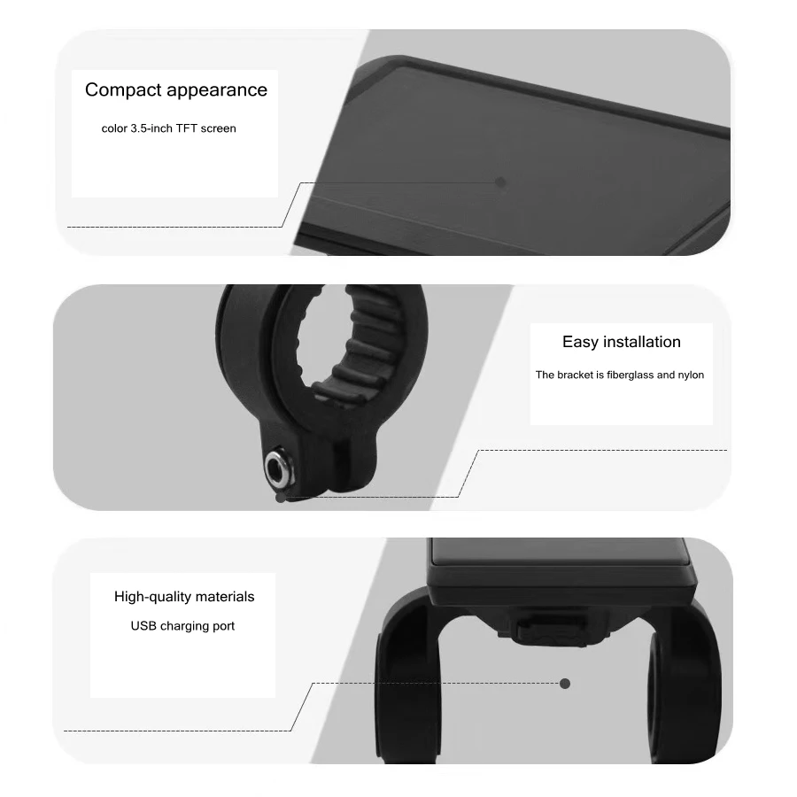 Bafang Electric Bike Ukc1+ Display | 24v-60v Center Lcd Instrument