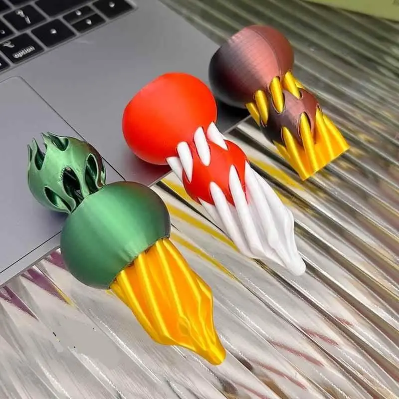 Two-in-One 3D Printed Rotating Gourd Toy Creative TPR Splicing for ...