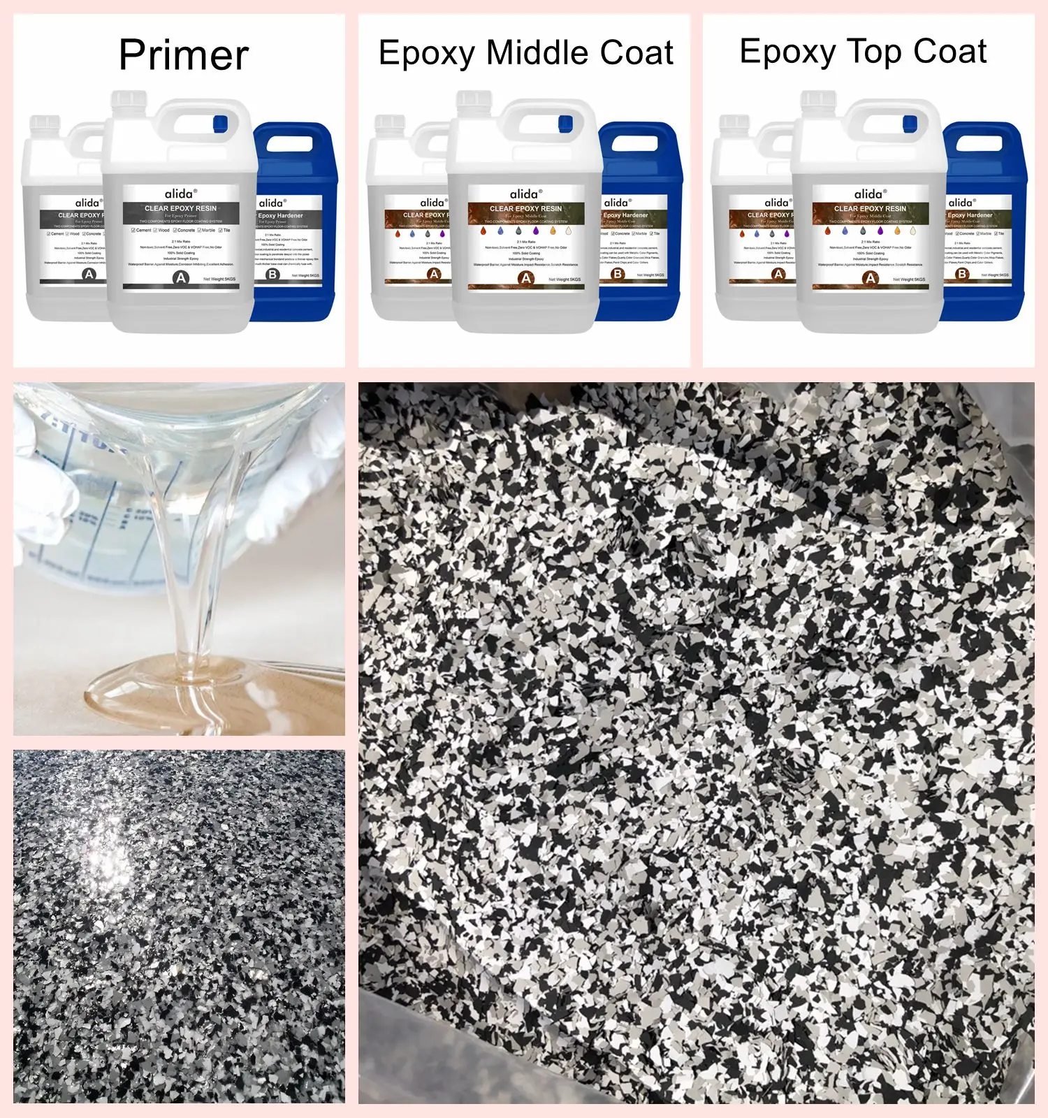 Epoxy Flake Chips - Decorative & Durable Flooring Solutions