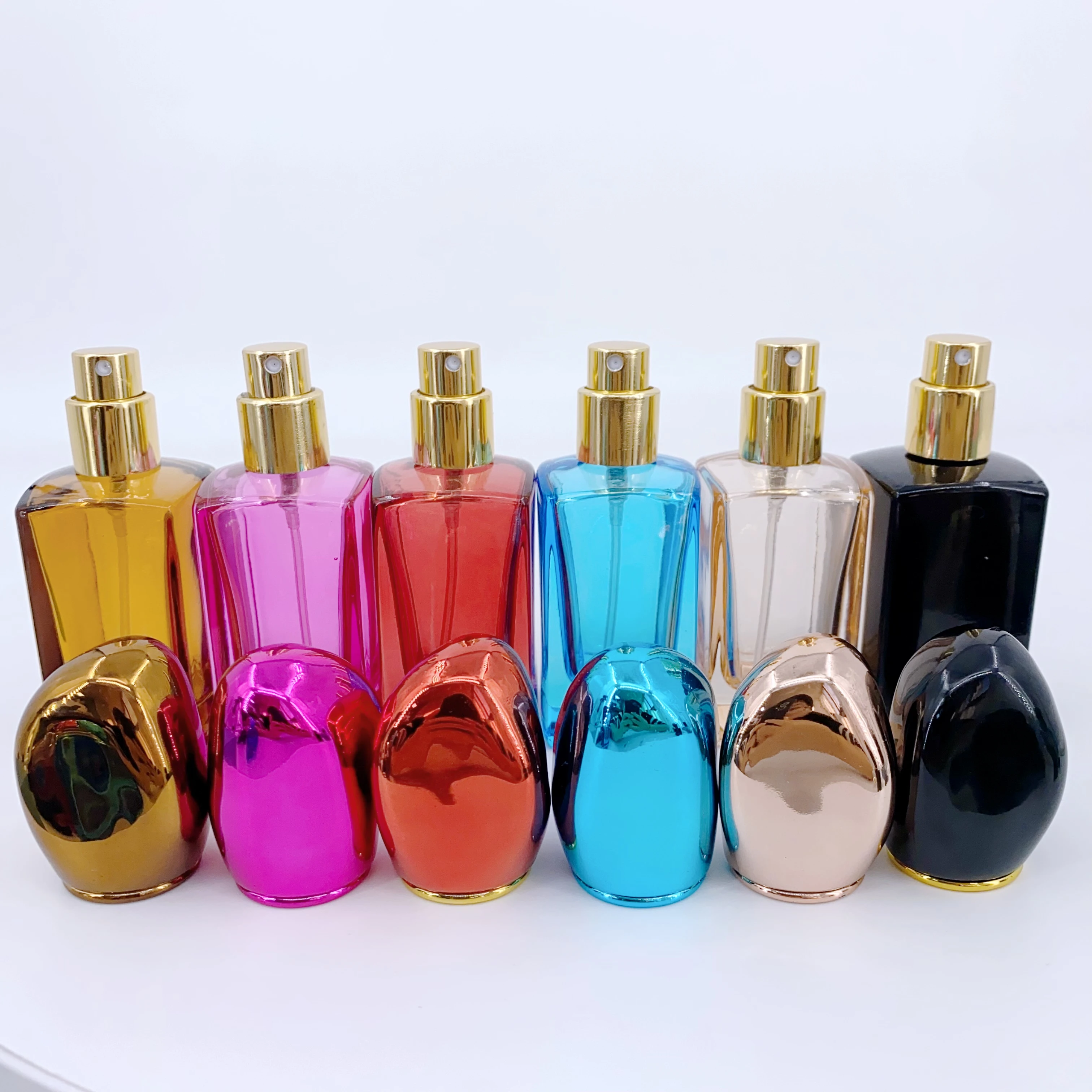 Luxury Custom Square Cube Perfume Bottle Empty Clear Color Perfume ...