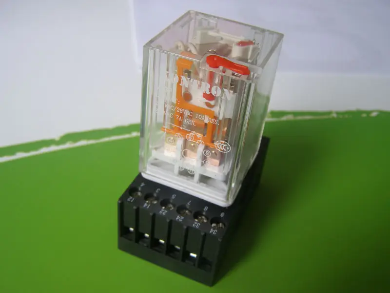 10a 11 Pin With Push Button And Led Indicator Plug-in General Purpose ...