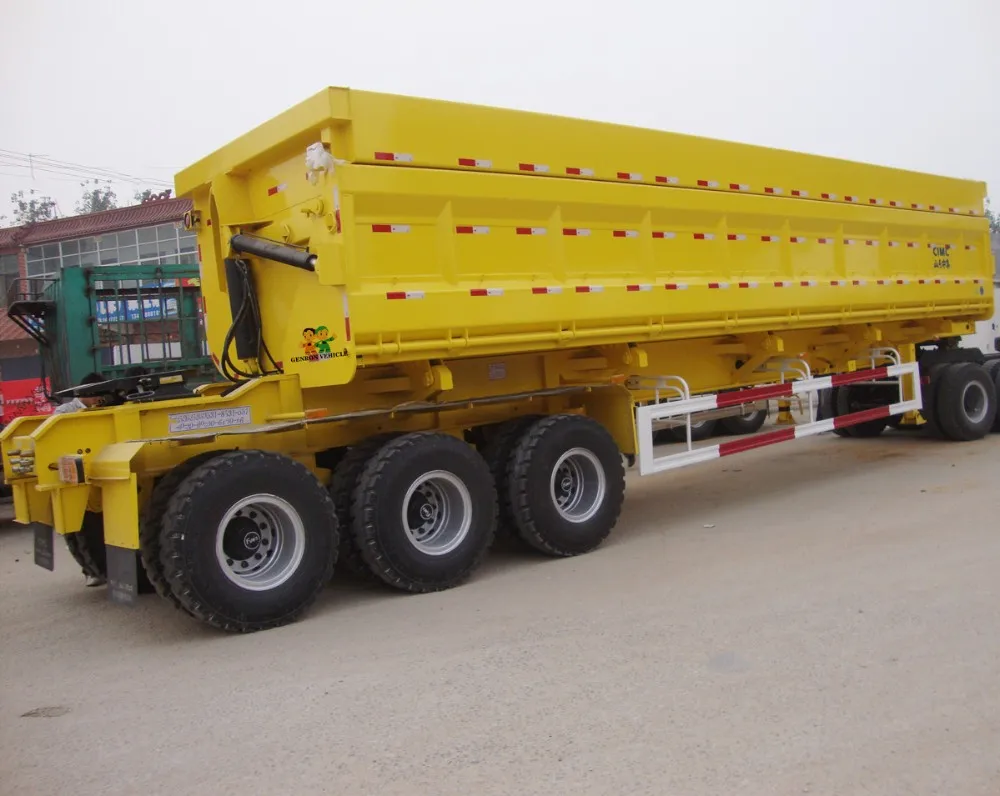 U Type CIMC Trailer 3-Axles Side Tipping Semi Trailer for Australia Market
