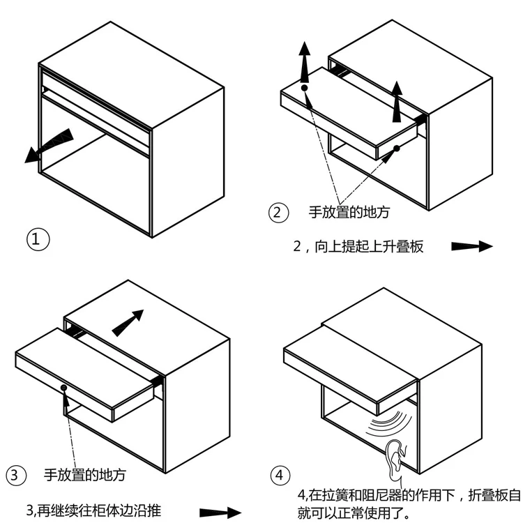 Space Saving Multifunctional Furniture Kitchen Cabinet Turns Into A ...