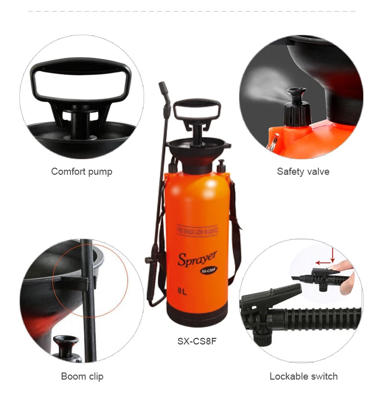 Seesa 8L Hand Pump Sprayer - Versatile Garden Spray Machine