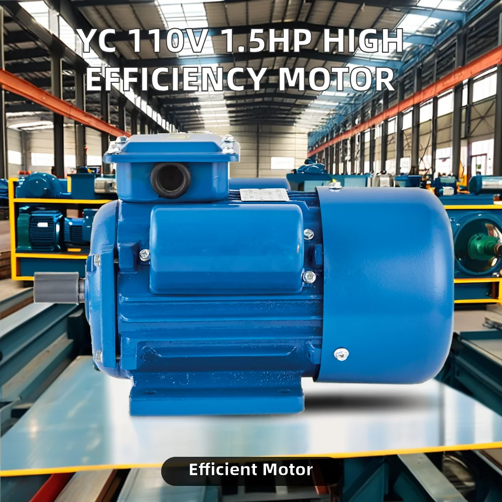 Topper YC 110V/220V 2HP AC Motor 1.5Kw Single Phase Capacitor Start Induction Electric Motor for ...