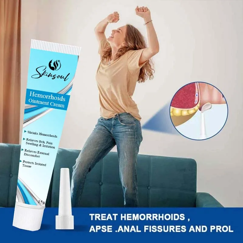 Skinsoul Plant Herbal Hemorrhoids Cream - Relief for Almoranas