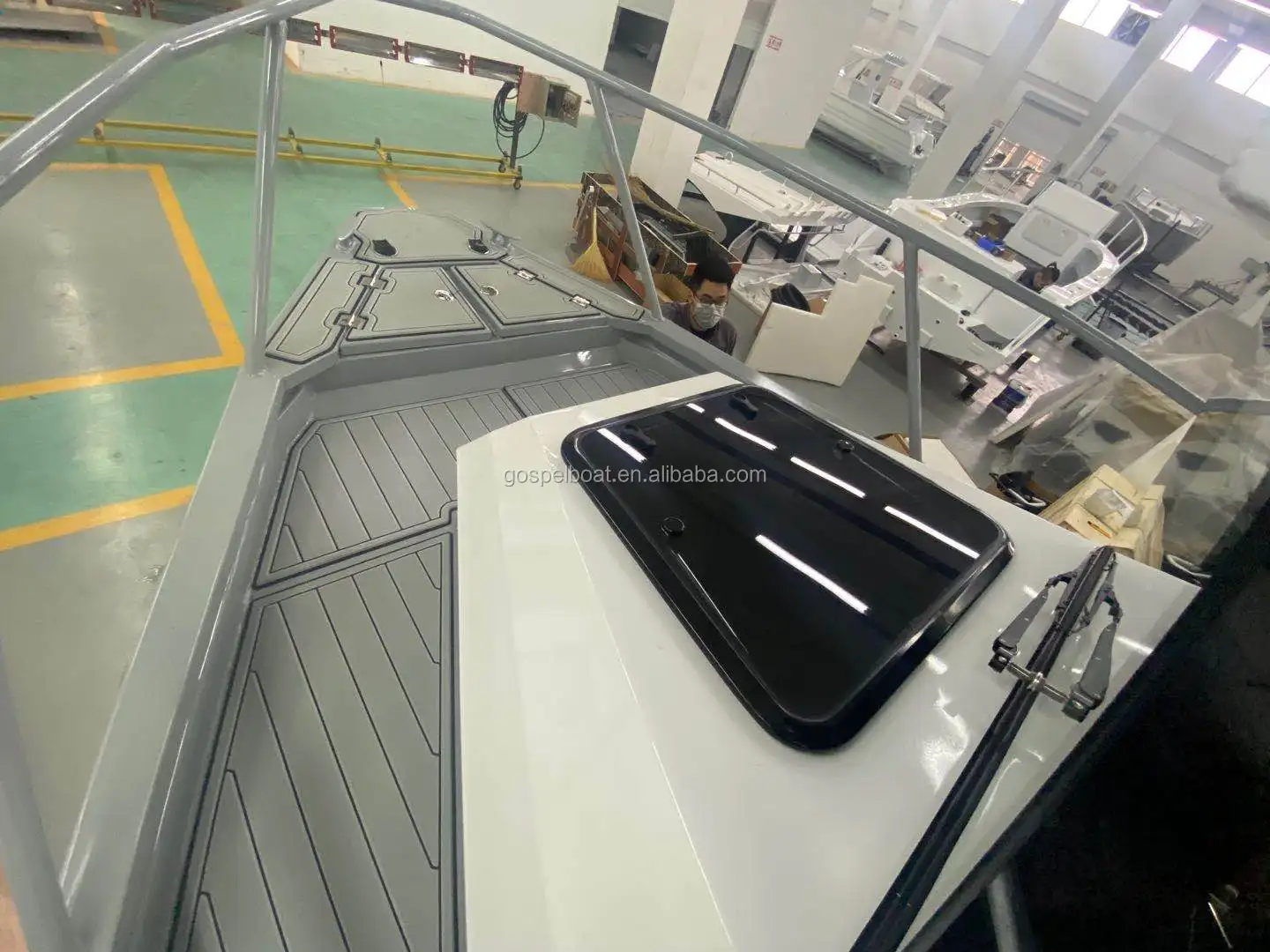 25ft Gospel Aluminum Fishing Boat - Durable & Versatile