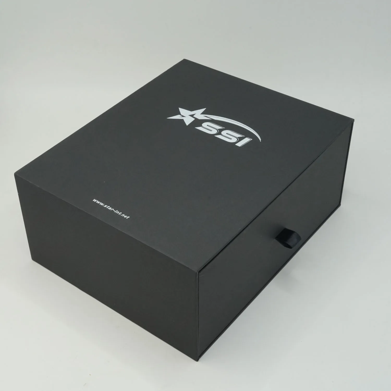 Luxury Blue Satin Lined Wine Box - Custom Drawers & Sliders