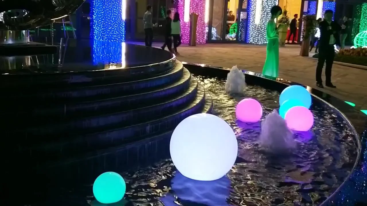 Led Floating Ball Lighting 50cm Led Sphere/luminous Sphere Solar Light ...