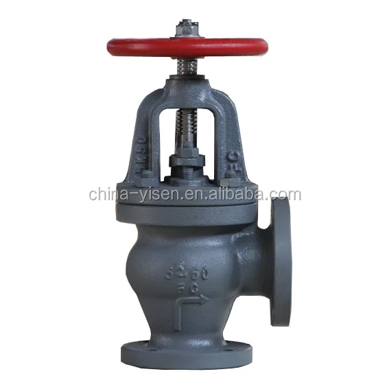 Cast Iron Jis Marine Angle Valve F7354 5k 50a 65a - Buy Cast Iron Valve ...
