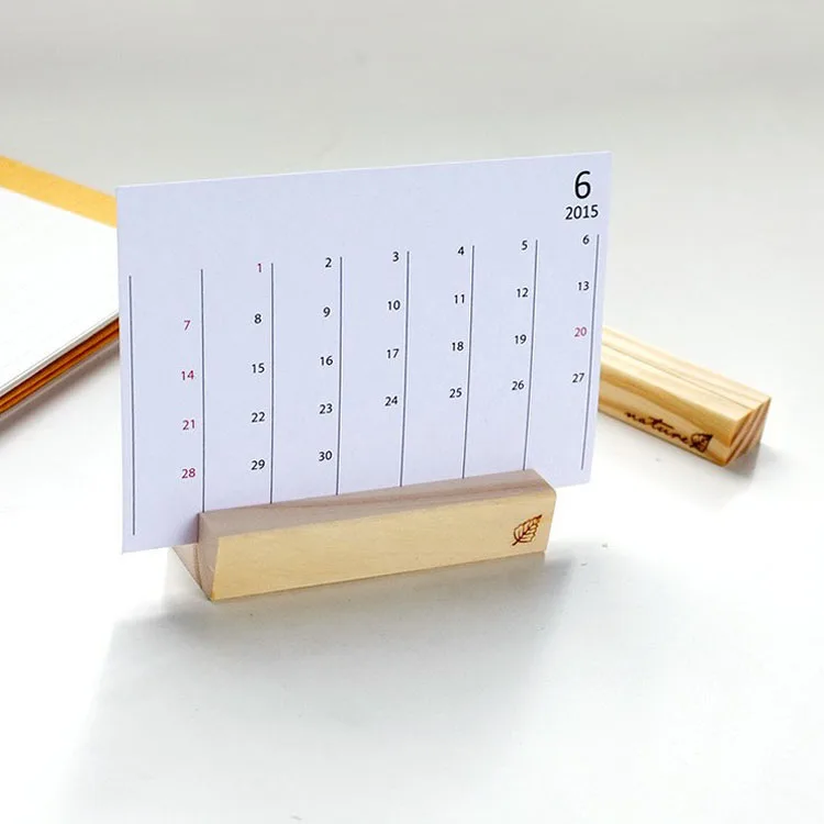 High Quality Beech Wooden Calendar Base - Perfect for Home