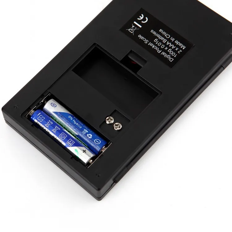 In Stock Mini Digital Jewelry Scale Pocket Black Battery Power Scale 0 ...