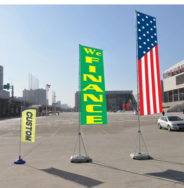 Beach flag water base 5m flying flag pole Water Injection Advertising ...