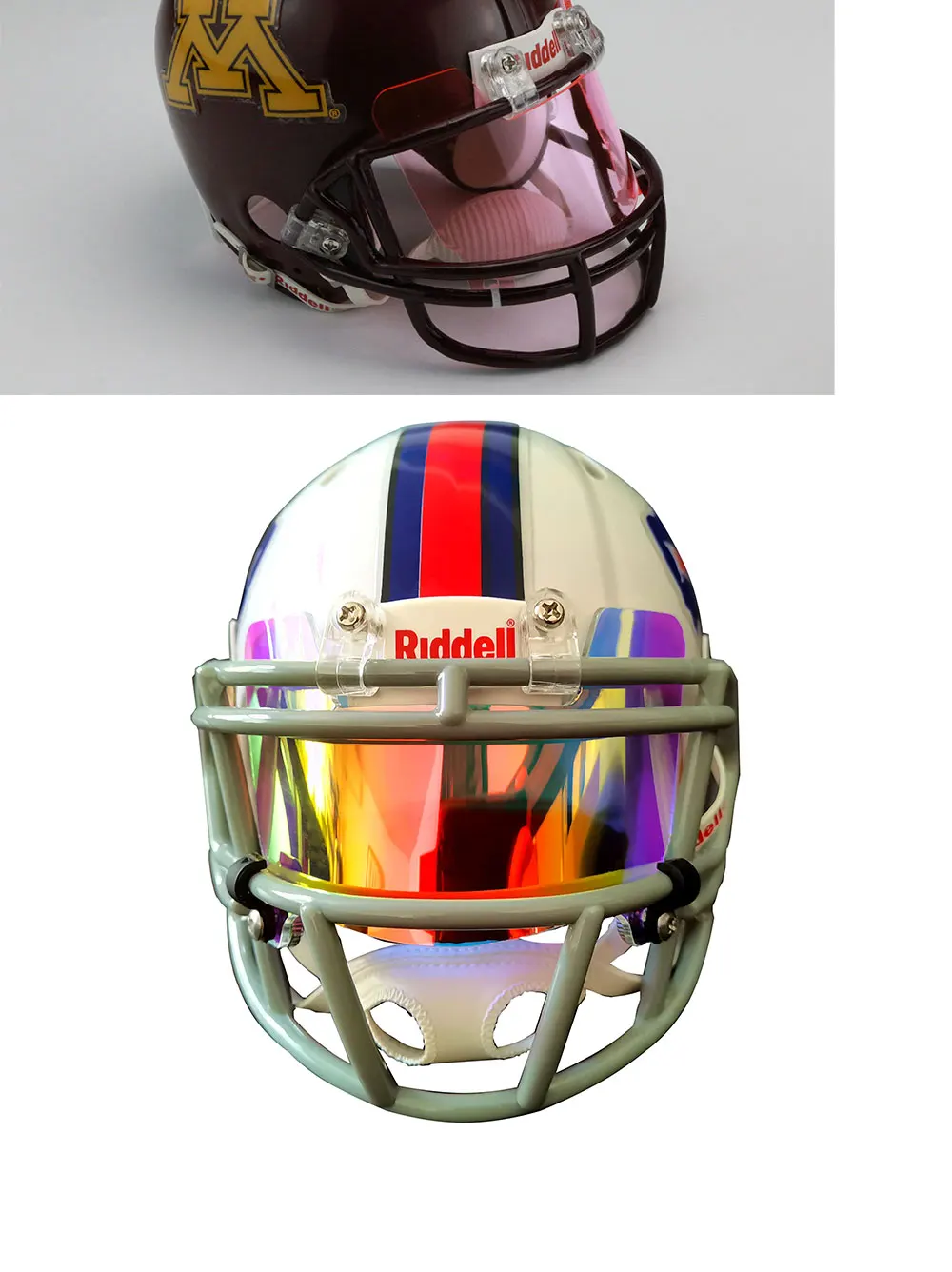Universal Fit Custom Mini Football Helmet Visors for Collectors