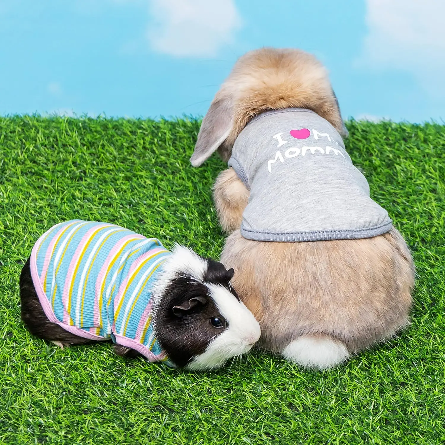 Cute Critter Guinea Pig Tank Top Breathable Soft Bunny Clothes with ...