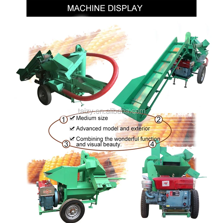 High Efficiency Corn Maize Sheller with Lifter and Conveyor