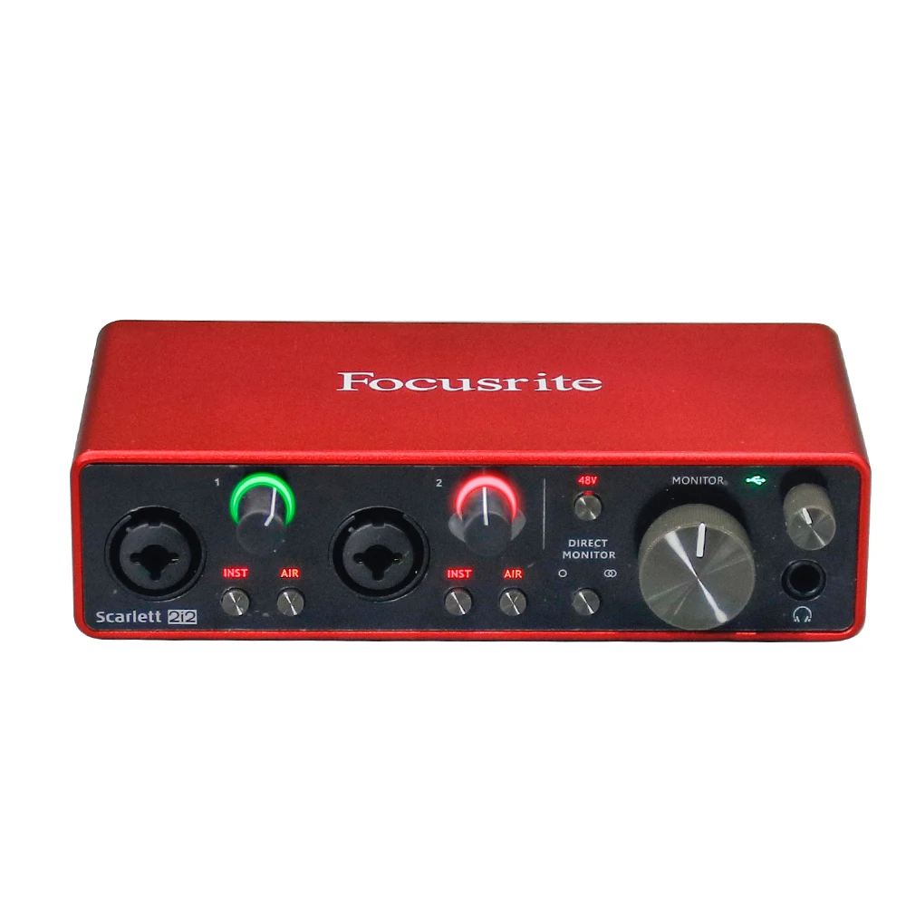 New Upgraded Focusrite Scarlett 2i2 (3rd Gen) Professional Recording ...