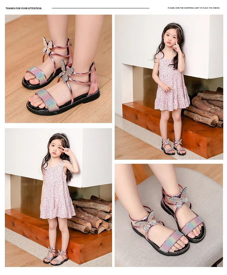 Summer 2020 New Girls' Sandals Korean Fashion Princess Shoes Soft Soled ...