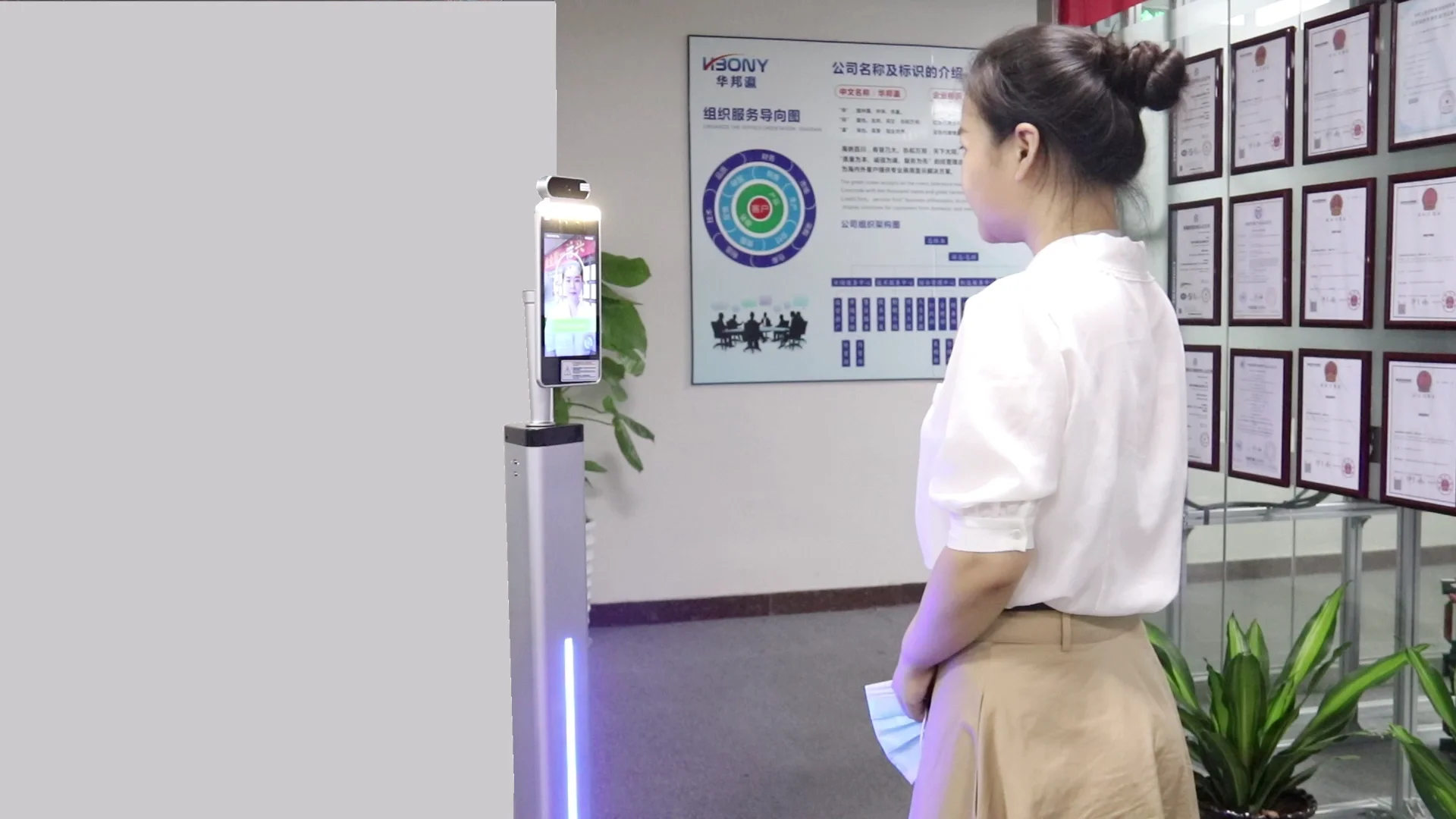 Thermo Scanner Fever Temperature Digital Facial Recognition Thermometer ...