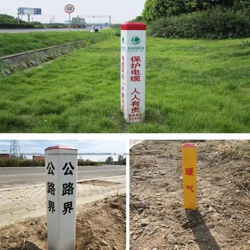 Marker Pile Ground Boundary Pile Railway Warning Pile Highway Boundary ...