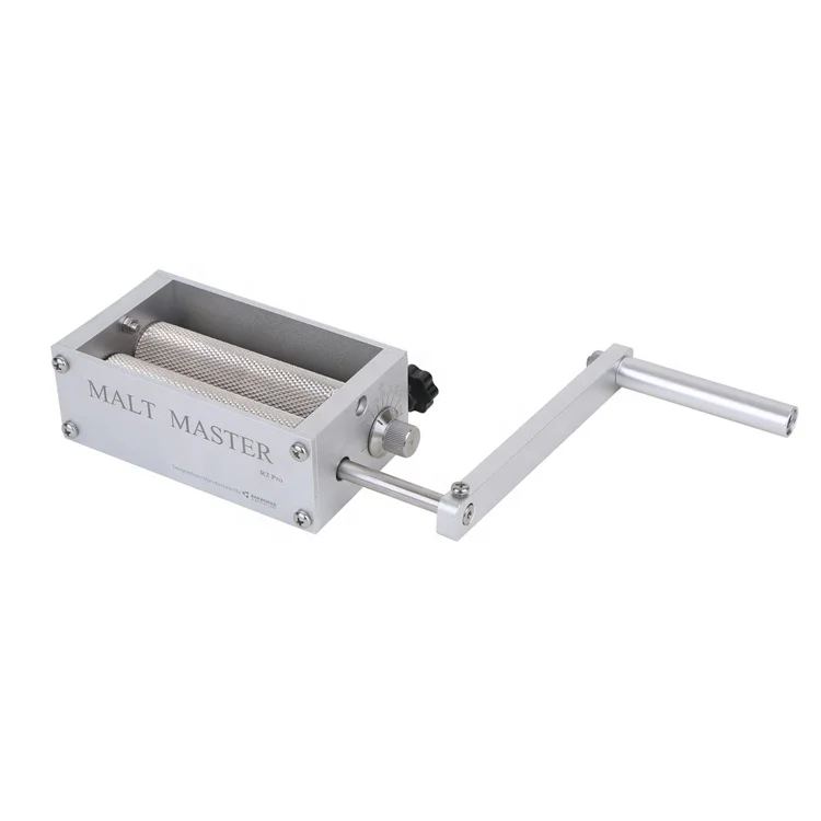 Homebrew Stainless Steel 2 Roller Malt Mill Manual Adjustable Barley ...