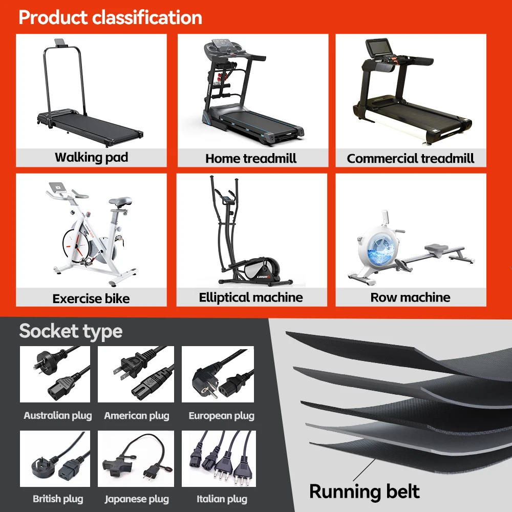 Wholesale Fashion Gym Hide Motor Treadmill 4.0HP DC Motor