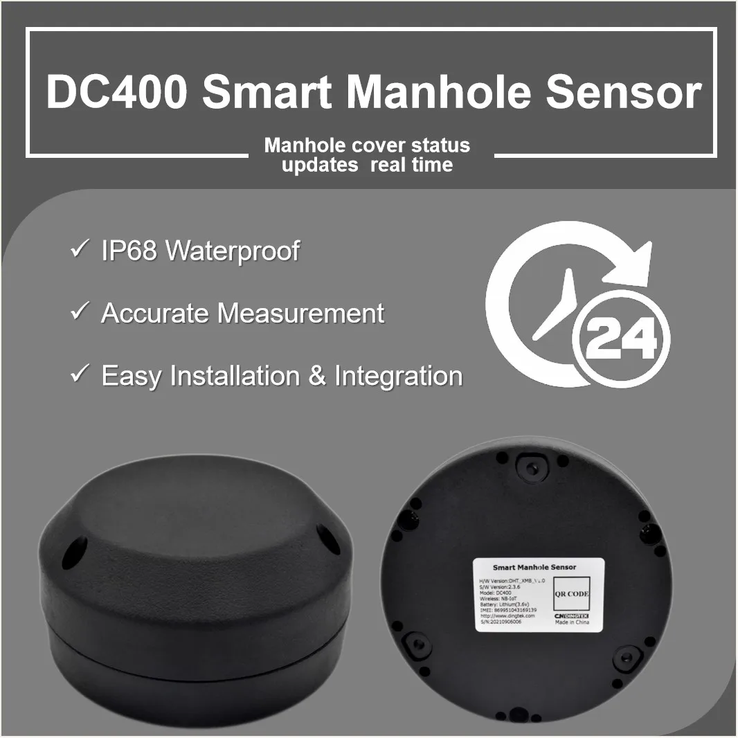 Dc400 Manhole Sensor With Remote Monitoring Iot Sensors - Buy Iot ...