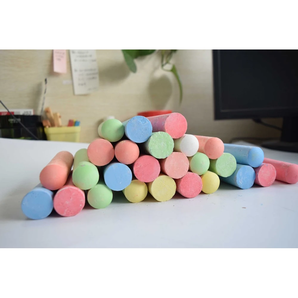 High Quality 52pcs Colorful Bright Jumbo Sidewalk Chalk for Kids Large ...
