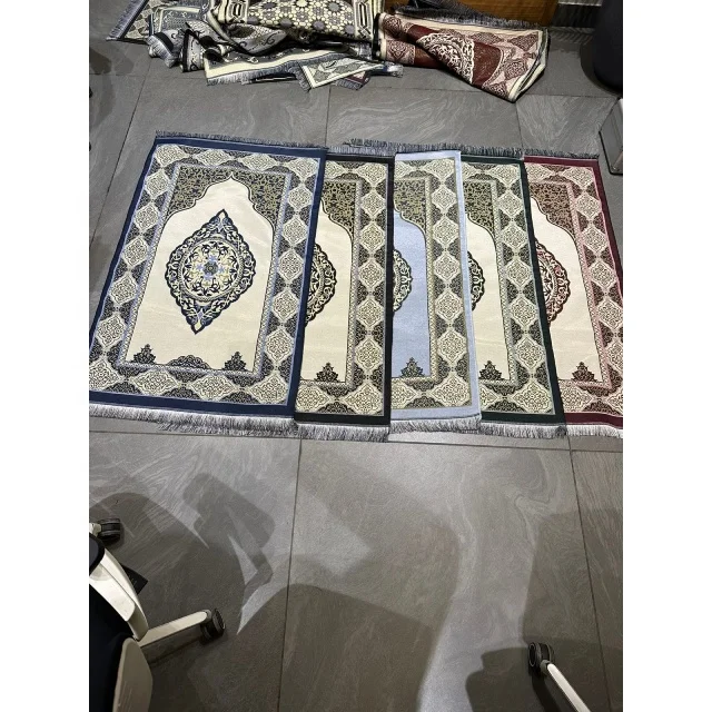 Muslim Islamic Jainamaz Prayer Mat - Washable & Durable