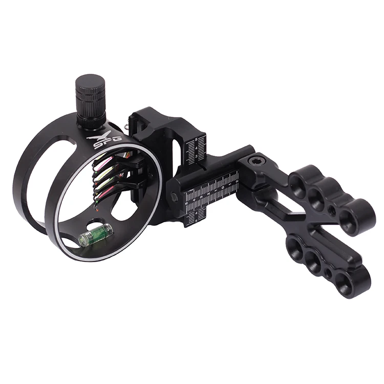 Spg Fiber Optics Adjustable Bow Sight Archery Accessory 5 Pin Compound ...
