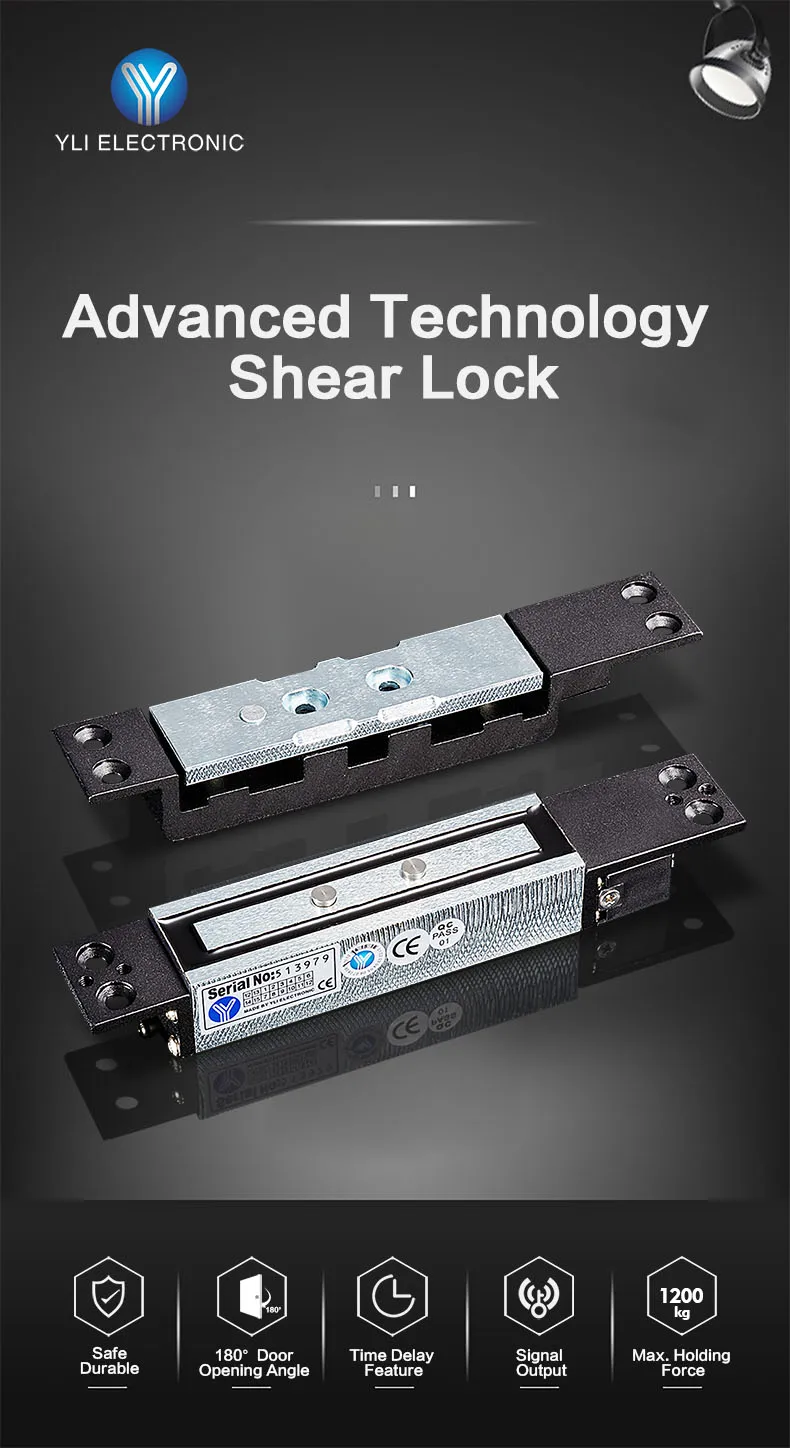 New Arrival Hidden Shear Magnetic Lock With Time Delay Ym-2400sl - Buy ...