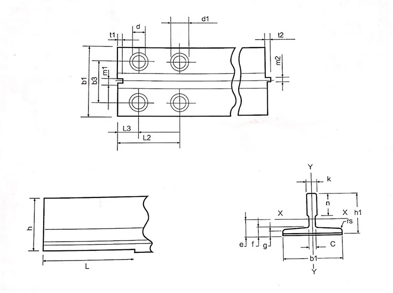 Passenger Elevator T75 Guide Rail T78 T89 T90 T82 T140 T125 Elevator ...