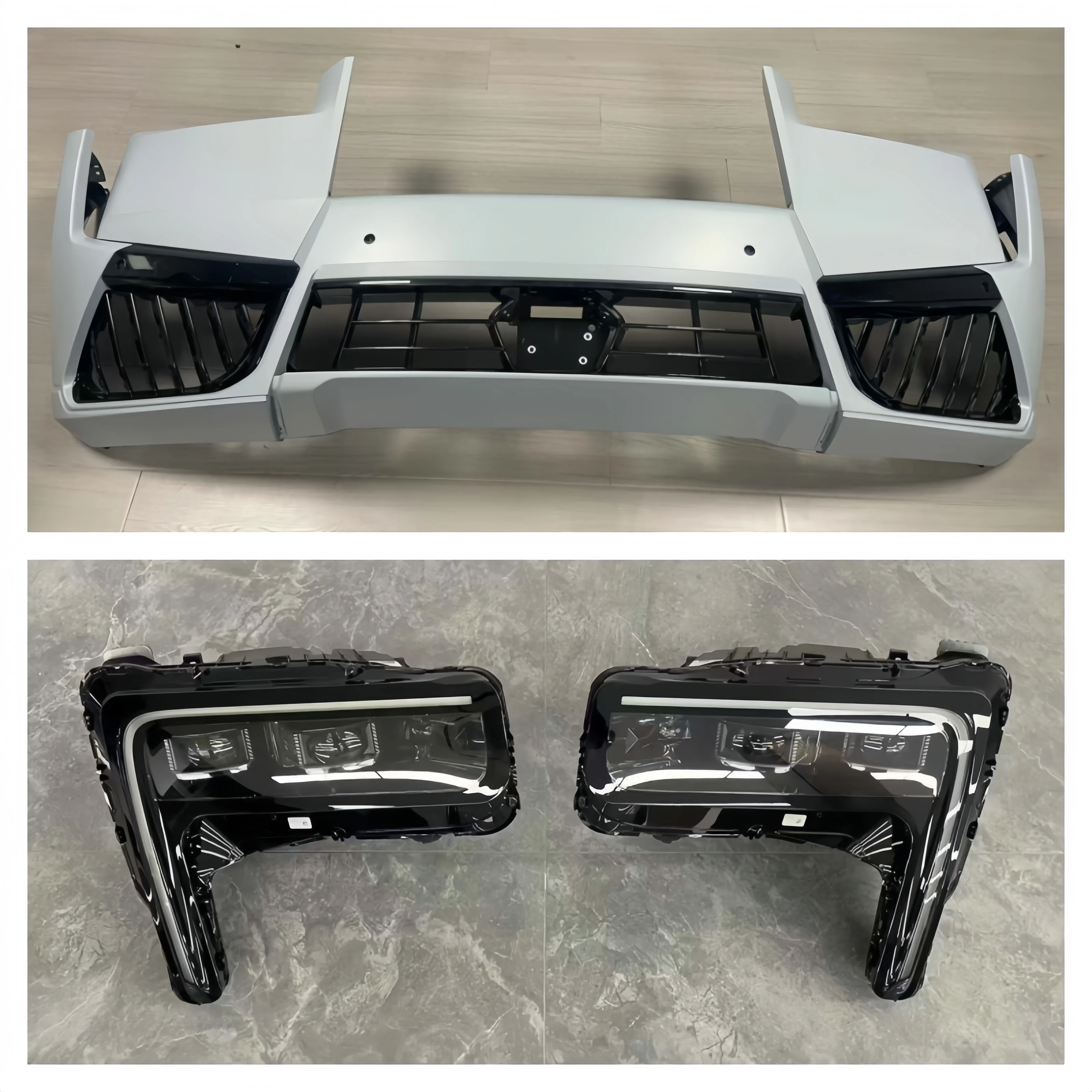 Rolls Royce Cullinan Body Kit 2019 Upgrade 2025 - Bumper & LED Headlights