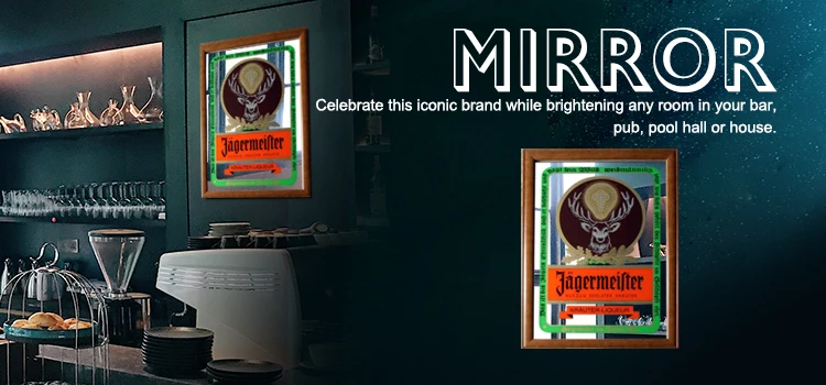 Personalised Pub Mirror - Vintage Style Home Bar Accessory