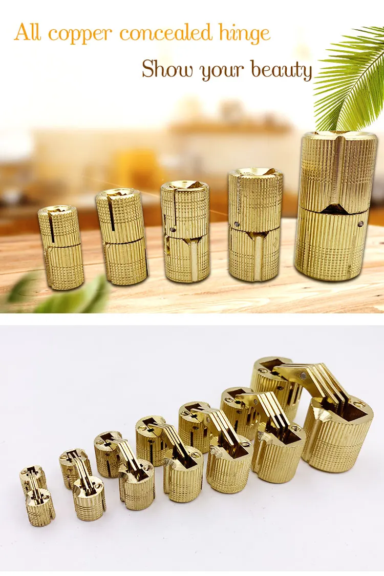 Mini Concealed Hinge Jewellery Box - Small Brass Hinge 8mm for Locking ...