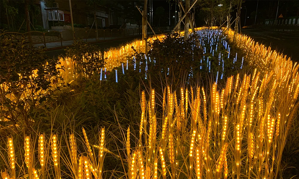 Simulation Wheat Led Flower Light Stand - Buy Led Wheat Light,Landscape ...