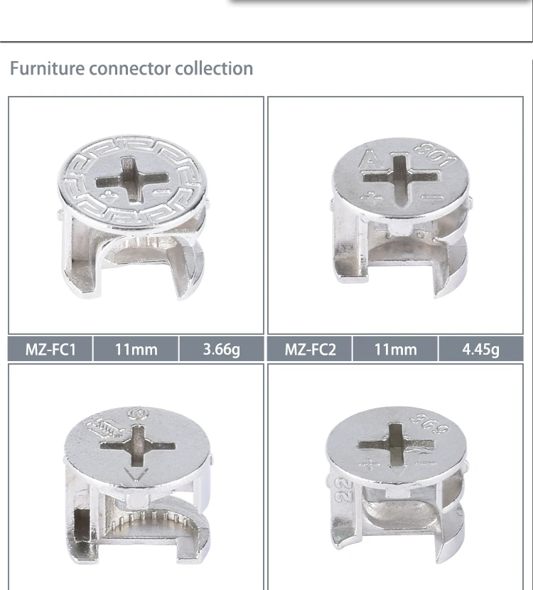 Support Customization Furniture Hardware Metal Corner Cam Lock Rafix ...