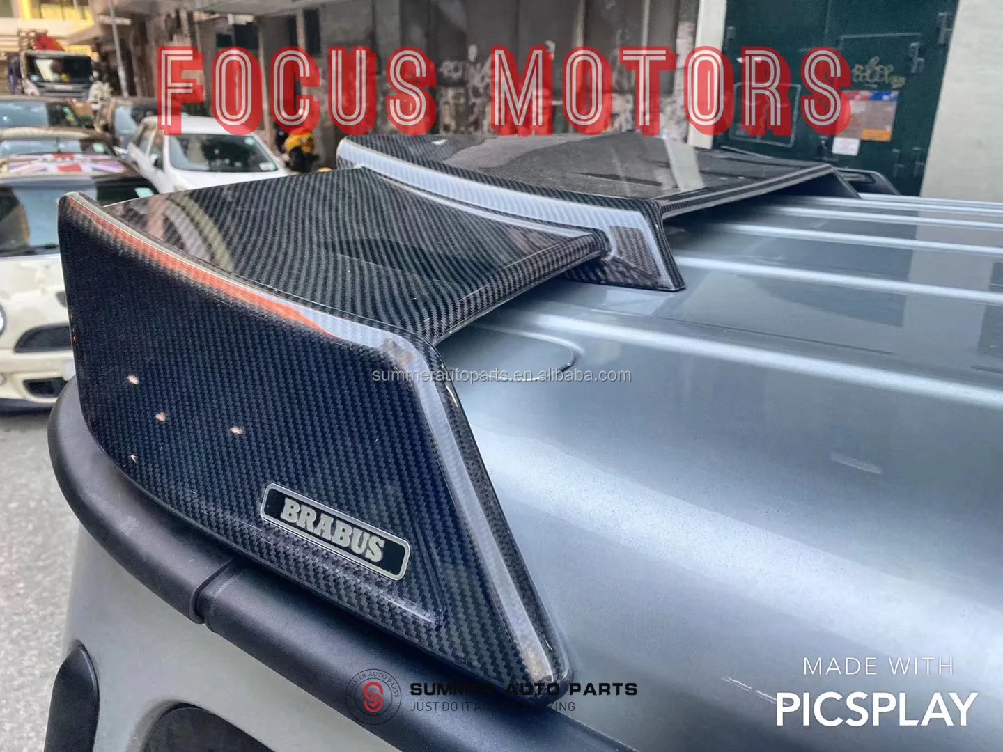 Summer Auto Parts W464 W463a Carbon Fiber Rear Spoiler - Buy Rear ...