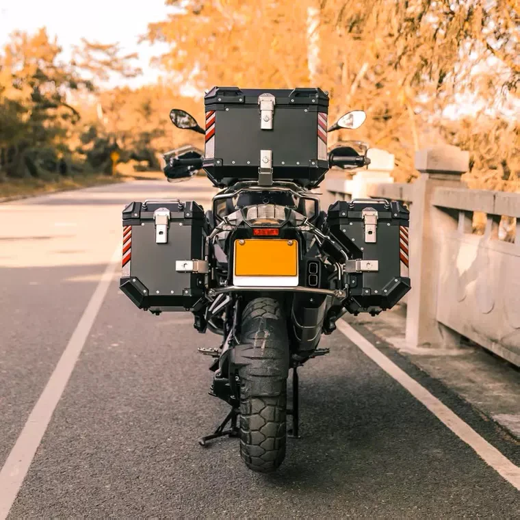 Motorcycle Pannier Racks Frame Saddlebag Side Boxes Brackets Top Case ...